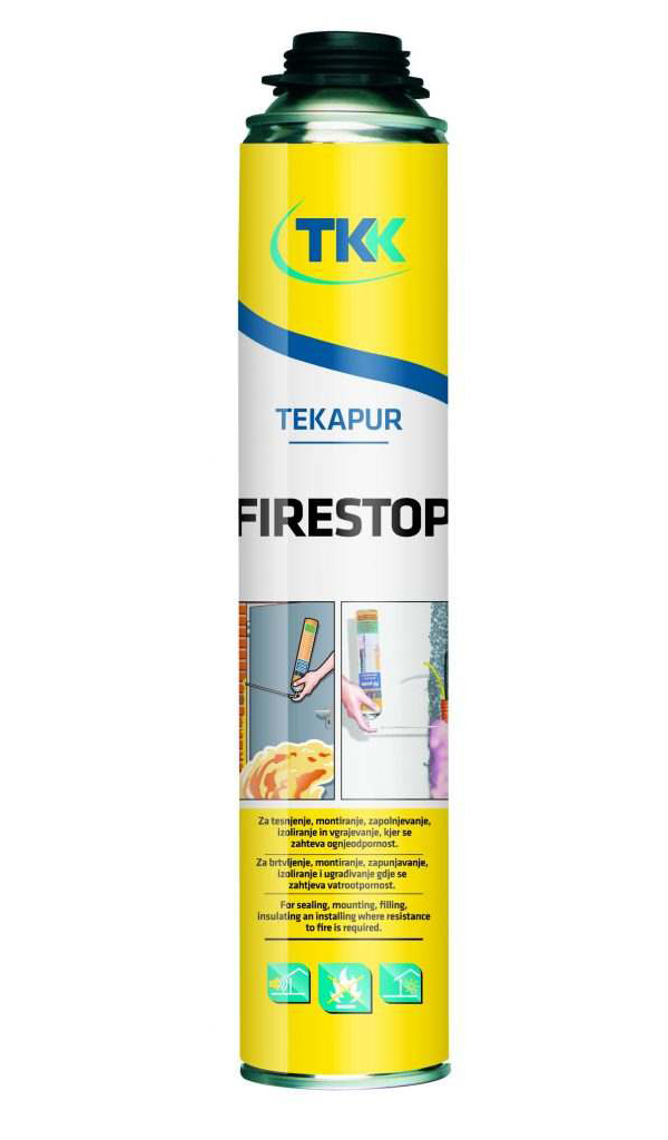 Вогнетривка монтажна піна TEKAPUR FIRESTOP B1 GUN 750 мл — ціна ...